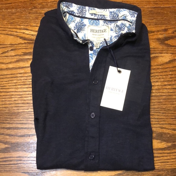 Heritage | Shirts | Nwt Heritage Report Collection Weave Long Sleeved ...